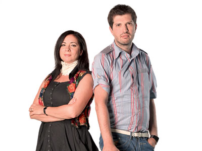 Designerii de costume ai serialului Aniela, Adriana Popa şi Radu Mada