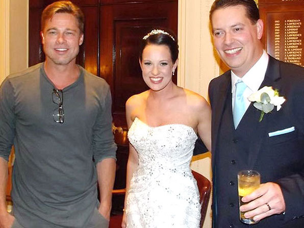 Brad Pitt a apărut la nunta unor necunoscuți, în Anglia