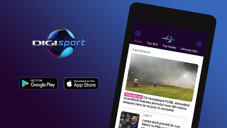 Televiziunea Digi Sport are aplicație pe smartphone