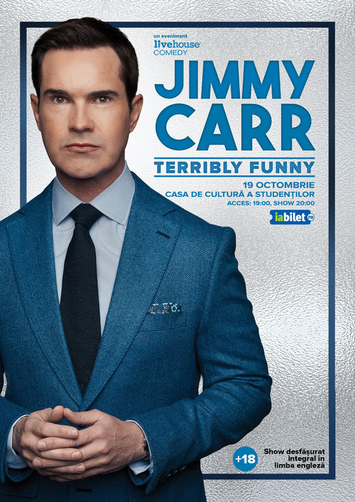 Vedeta de stand up comedy Jimmy Carr revine în România cu 2 show-uri
