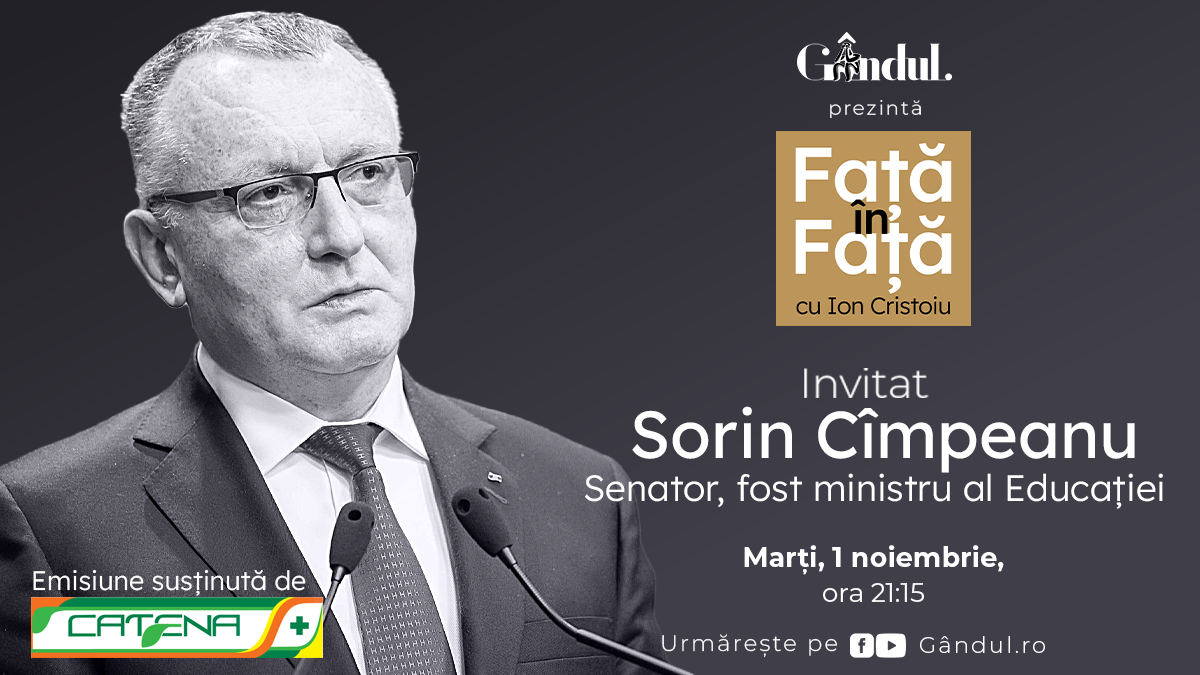 Față în față cu Ion Cristoiu’’ începe marți, 1 noiembrie, de la ora 21.15
